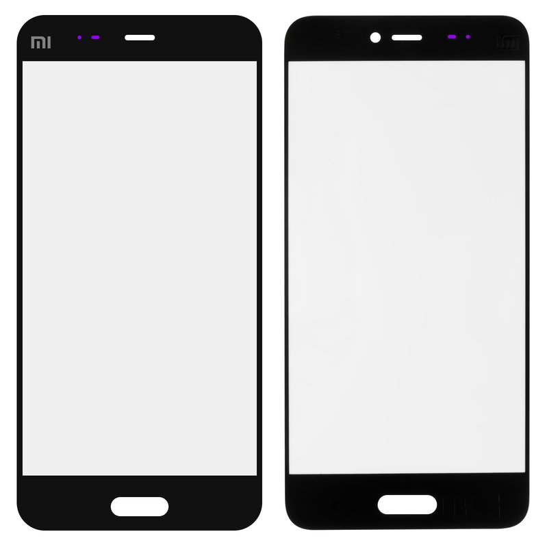 Housing Glass compatible with Xiaomi Mi 5, (black, 2015105) - GsmServer